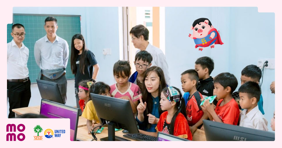 Heo Đất MoMo - Sống tốt mỗi ngày - Giúp ngàn em nhỏ