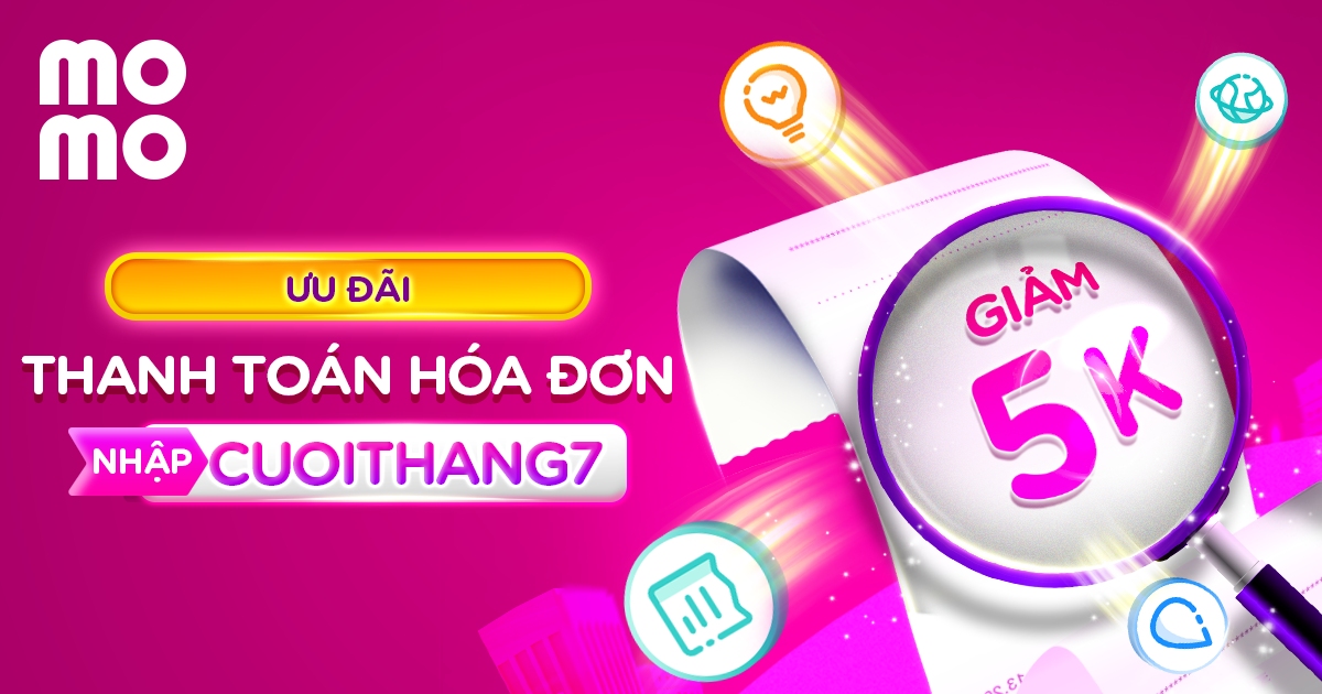 Áp mã giảm ngay 5.000Đ hóa đơn Điện, Nước, Internet, Di động trả sau ...