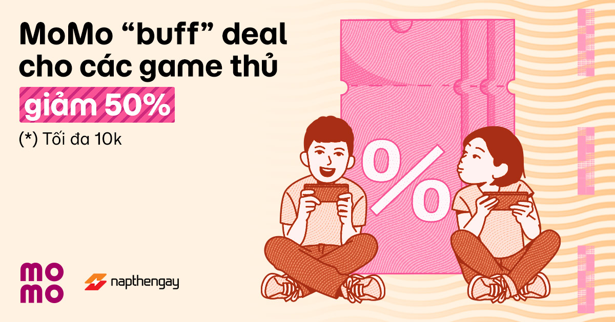 Chớp ưu đãi hè: Giảm 50% nạp game từ MoMo!