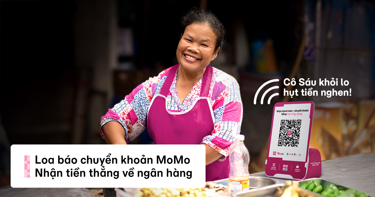 Loa báo chuyển khoản MoMo giúp nhận tiền về thẳng ngân hàng