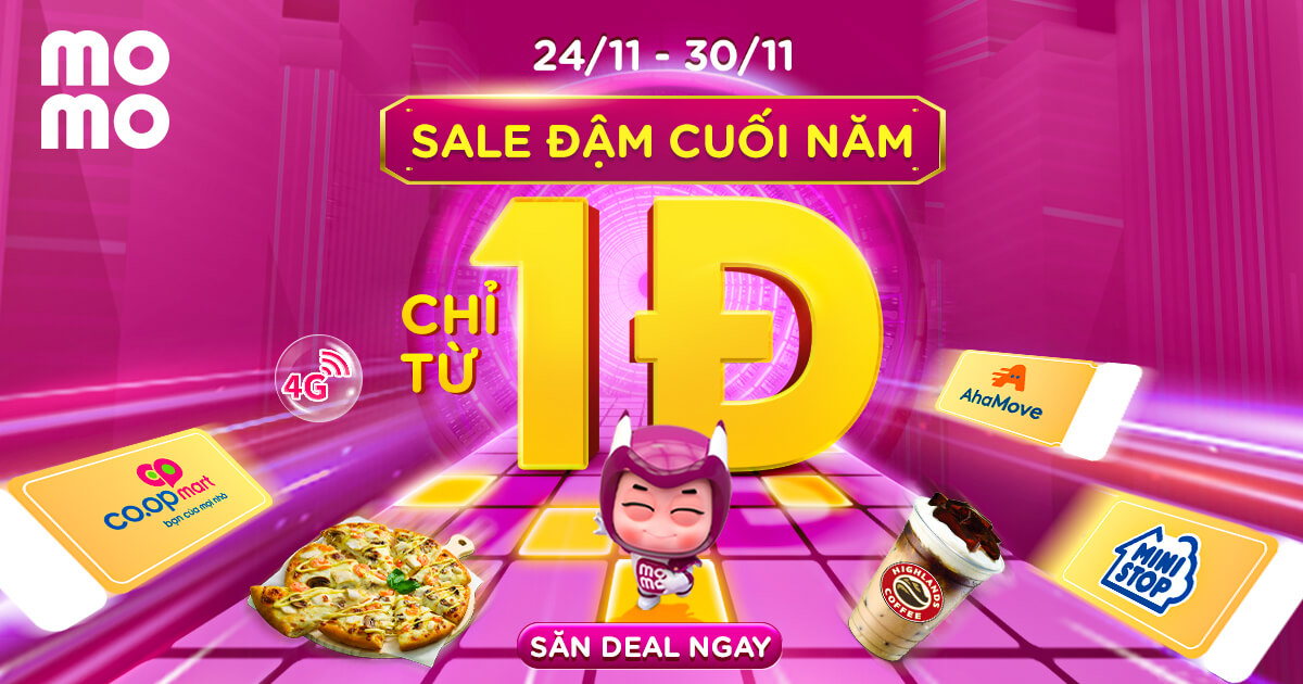 Bùng nổ siêu deal 1Đ lần đầu xuất hiện trên MoMo