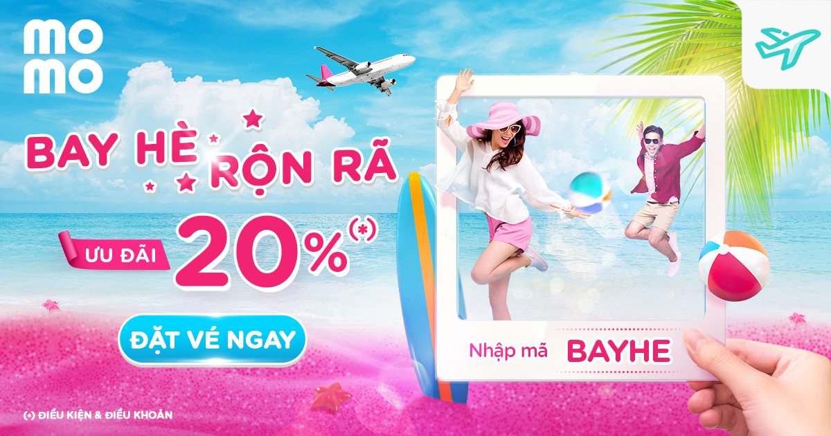 Khuyến mãi Vé máy bay - Vô vàn ưu đãi từ MoMo