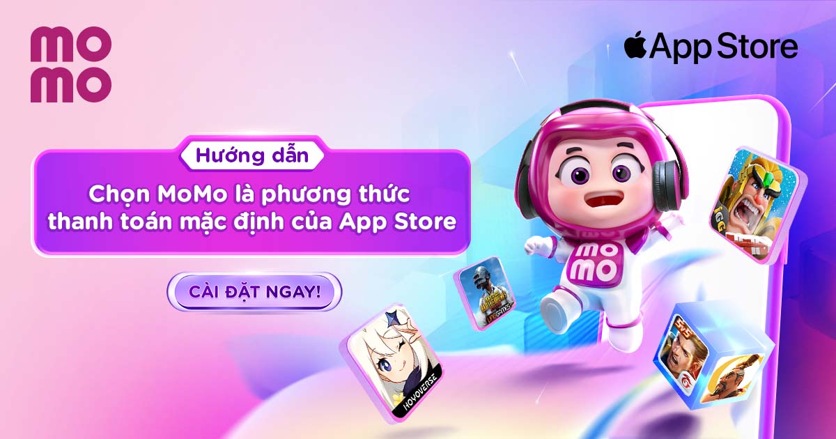 Thiết lập MoMo là kênh thanh toán mặc định trên App Store