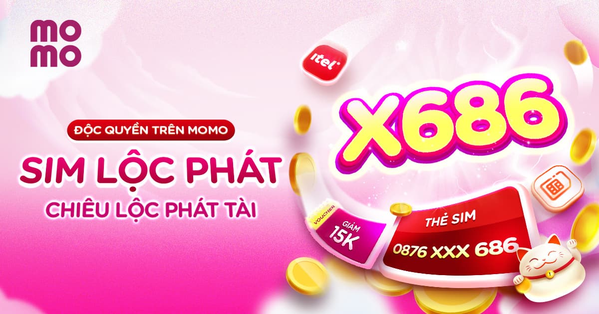 Độc quyền trên MoMo: eSim Lộc Phát iTel cực hot