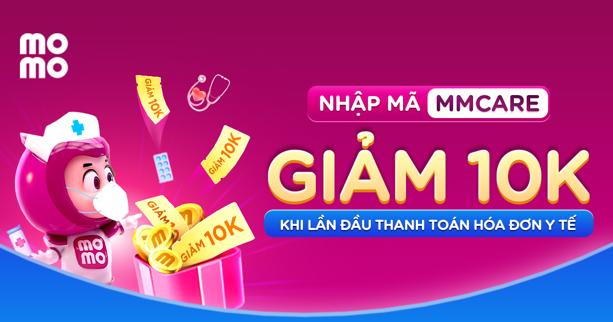 Deal giảm 10.000Đ - Thanh toán hóa đơn Y tế với MoMo