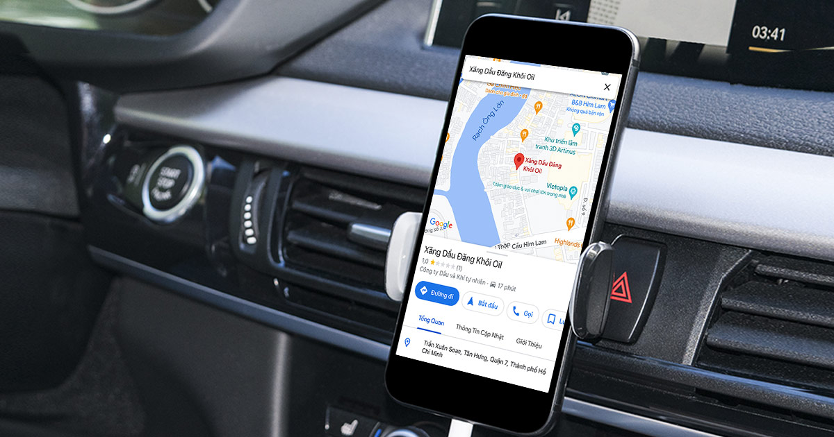 Hướng dẫn cách tìm cây xăng gần nhất trên Google Maps