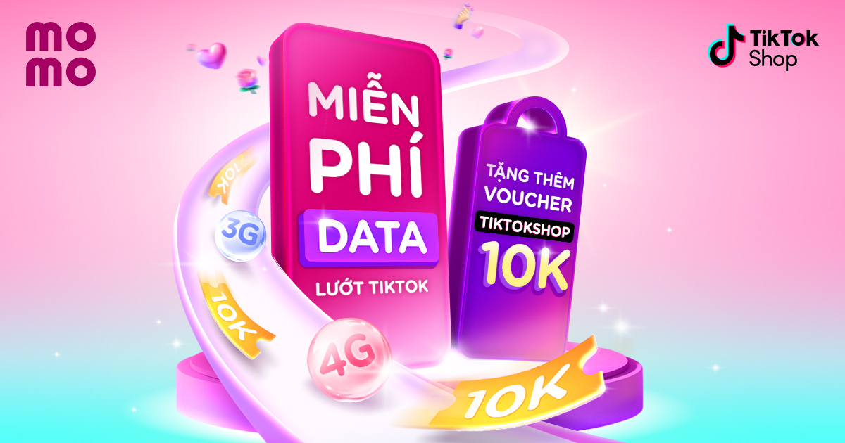 Mua sắm TikTok Shop, tặng voucher Miễn phí data lướt TikTok!