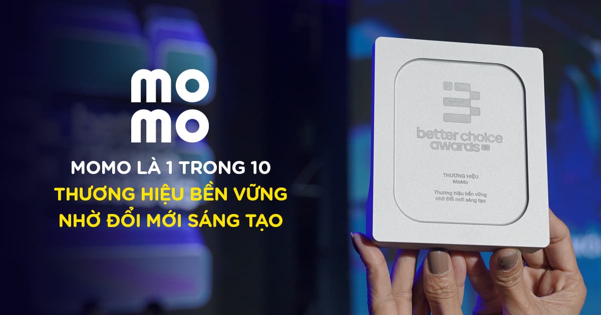 MoMo là 1 trong 10 Thương hiệu bền vững nhờ Đổi mới Sáng tạo