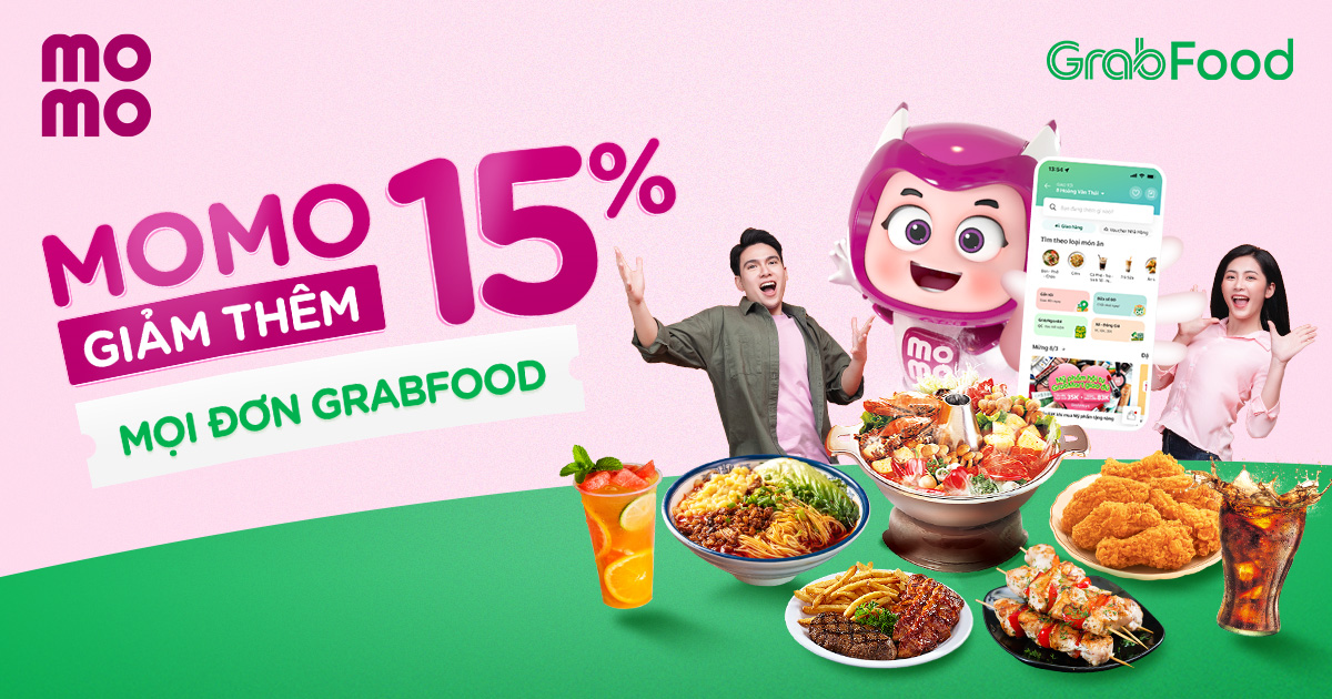 MoMo chơi lớn tung deal Grab cực chất, cùng bạn vi vu ăn uống tẹt ga!