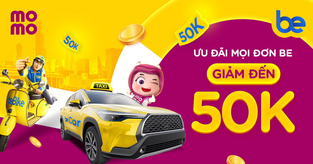 Tin chấn động: MoMo giảm đậm đến 50.000Đ mọi đơn BE!
