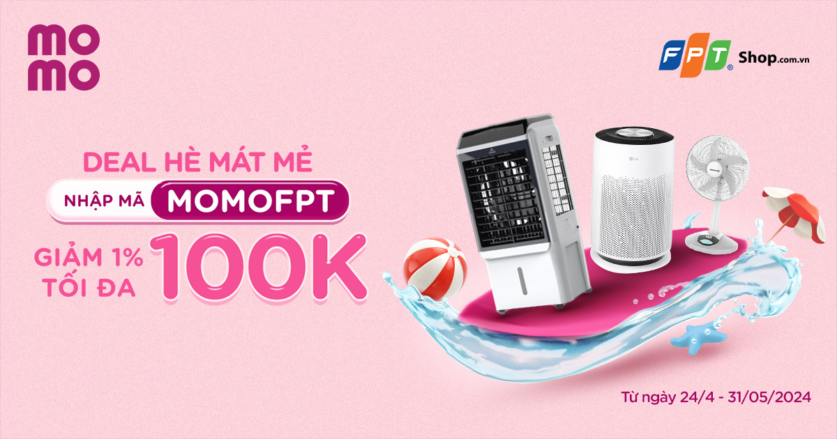 MoMo có deal giảm giá siêu hời đến 100.000Đ tại FPTShop