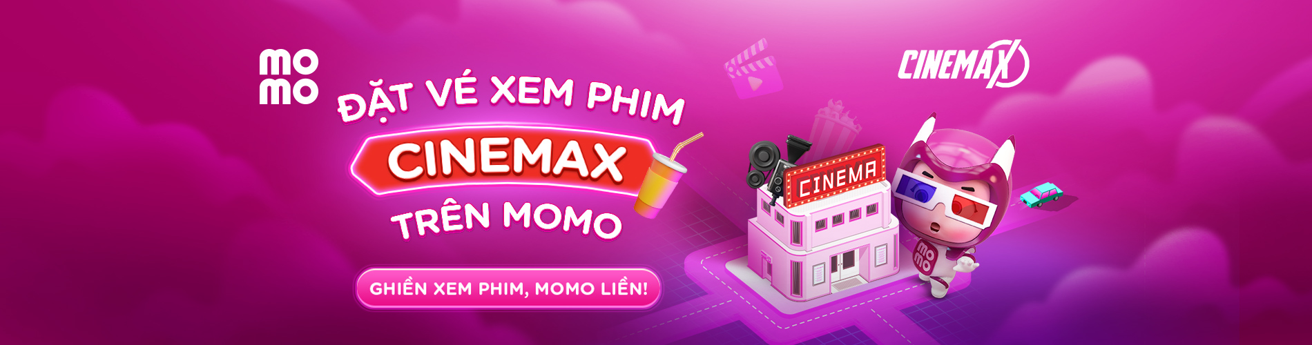 Đặt vé Cinemax | Lịch chiếu phim Cinemax, giá vé ưu đãi trên MoMo