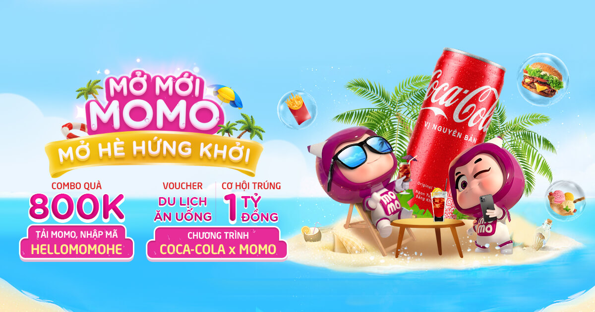 Nghỉ hè hứng khởi cùng Coca-Cola và MoMo