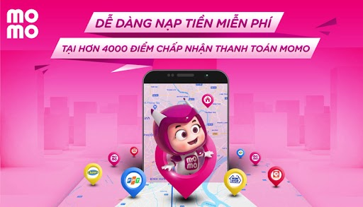 Nạp/rút tiền và nhận tiền mặt tại hơn 4000 Điểm Chấp Nhận Thanh Toán MoMo