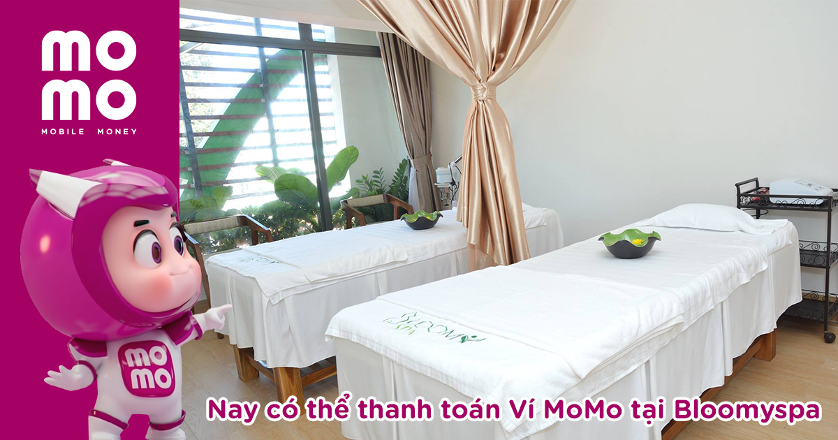 Thanh toán Bloomy Spa bằng Ví MoMo